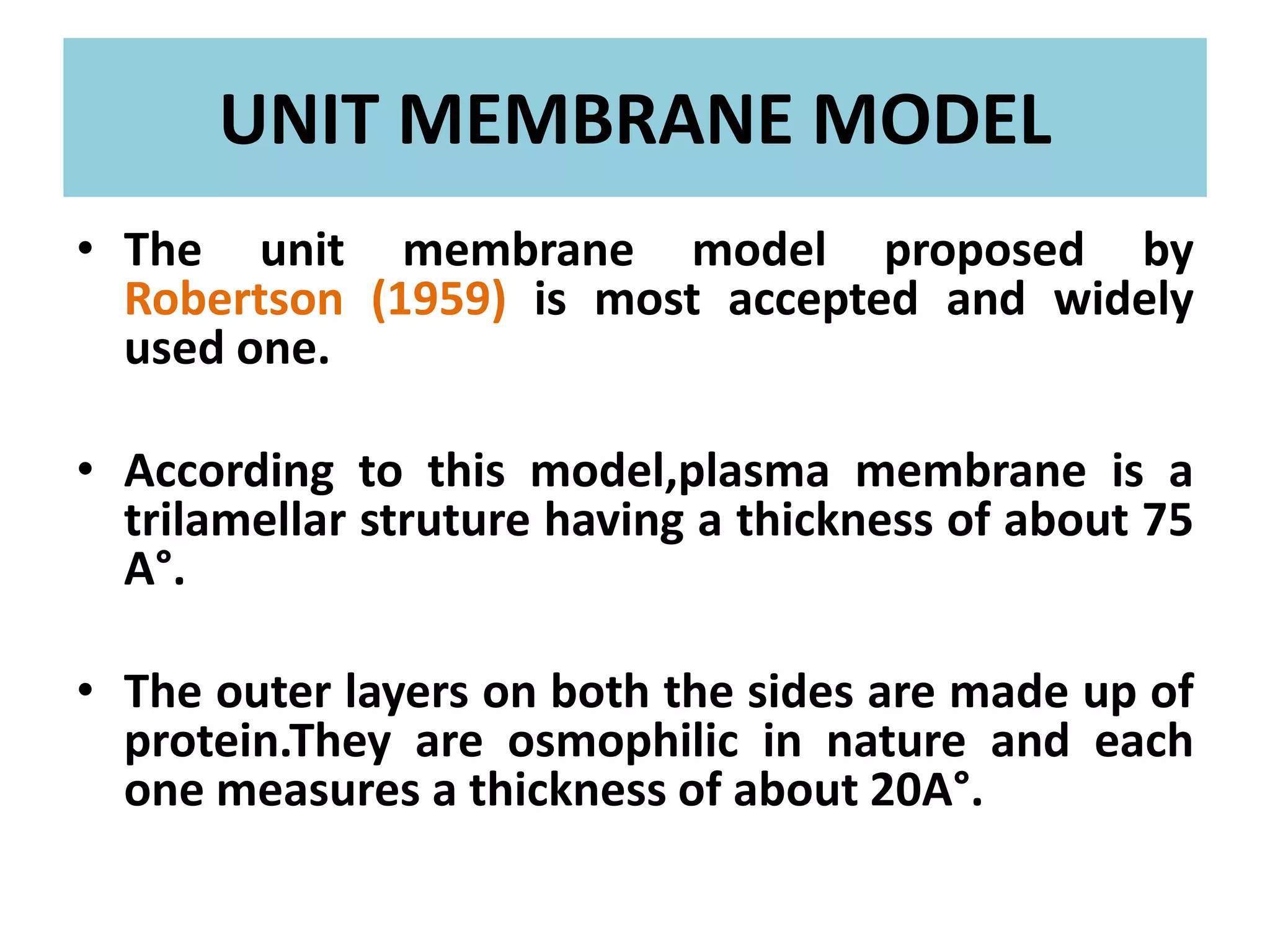 Structure of model membrane | PPTX