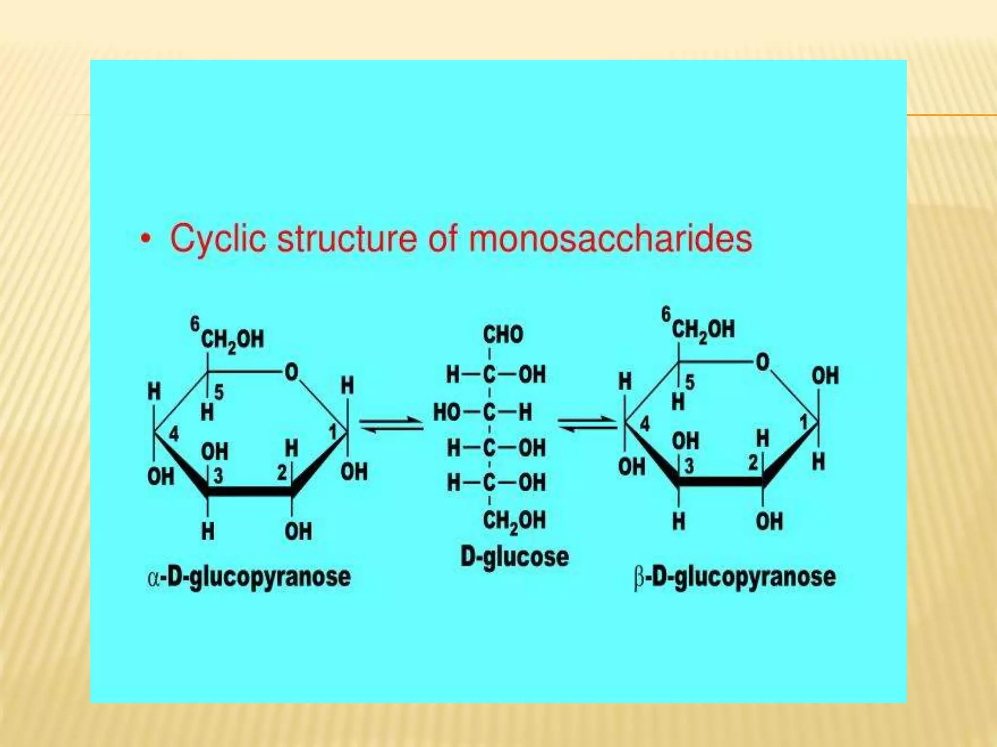 Structure of monosaccharides | PPTX
