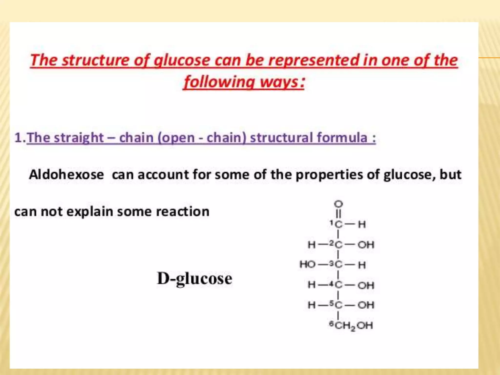 Structure of monosaccharides | PPTX