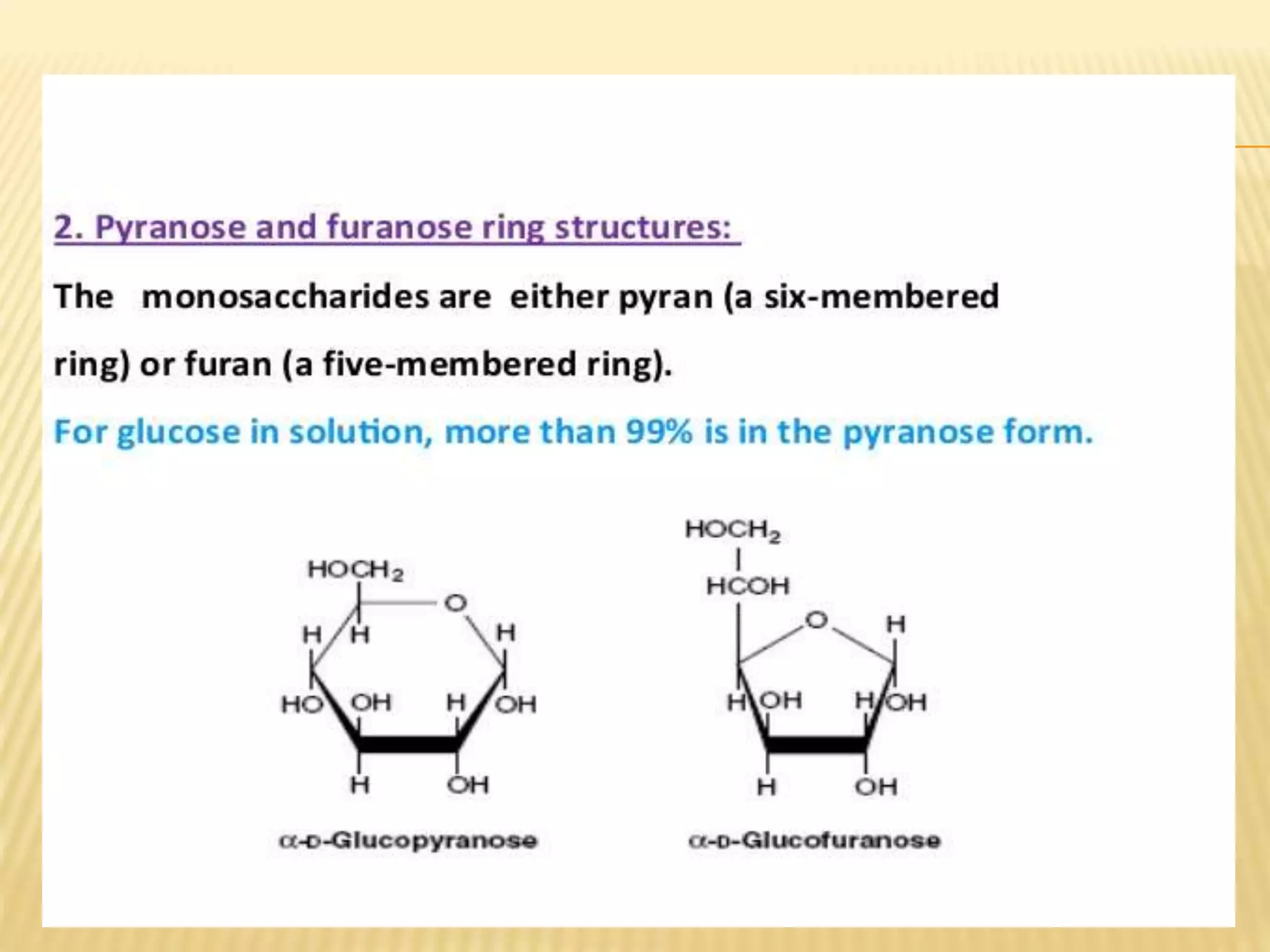 Structure of monosaccharides | PPTX