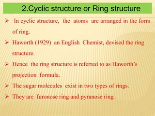 Structure of monosaccharides | PPTX