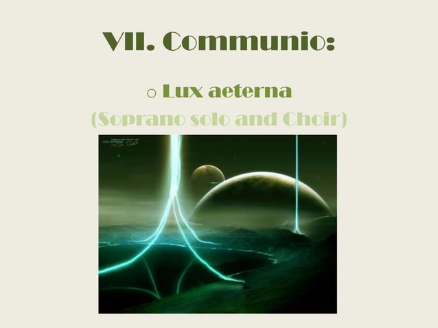 Structure Of Mozart’S Requiem | PPT