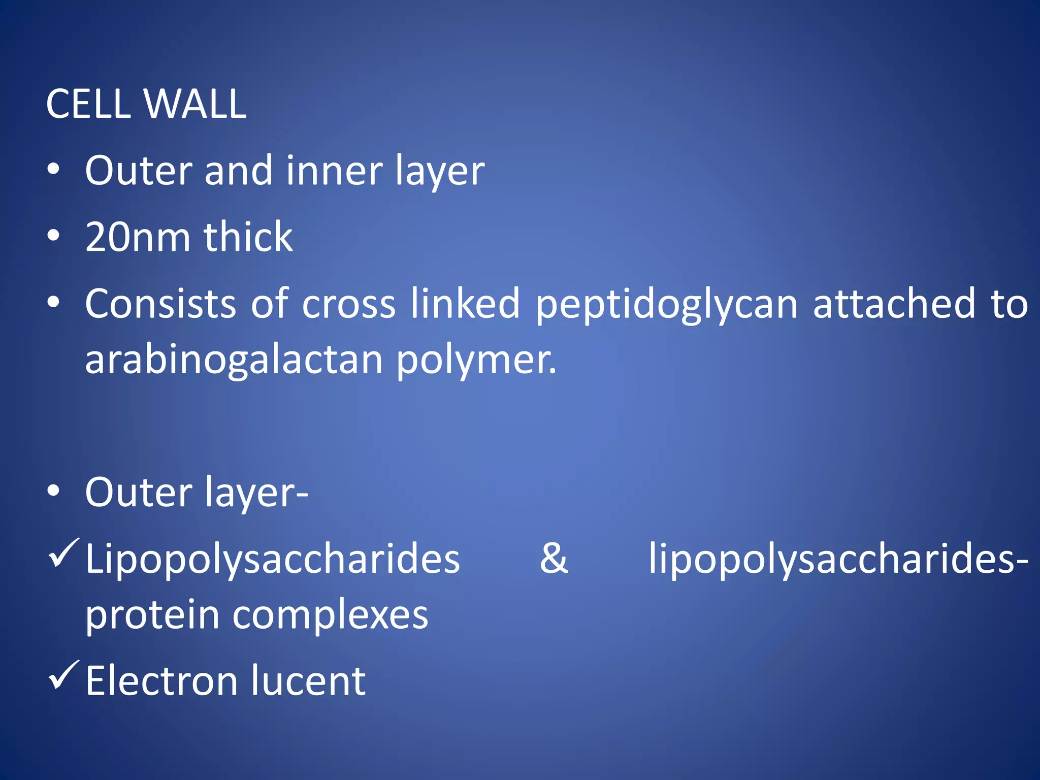 Structure of mycobacterium leprae | PPTX | Biological Sciences | Science