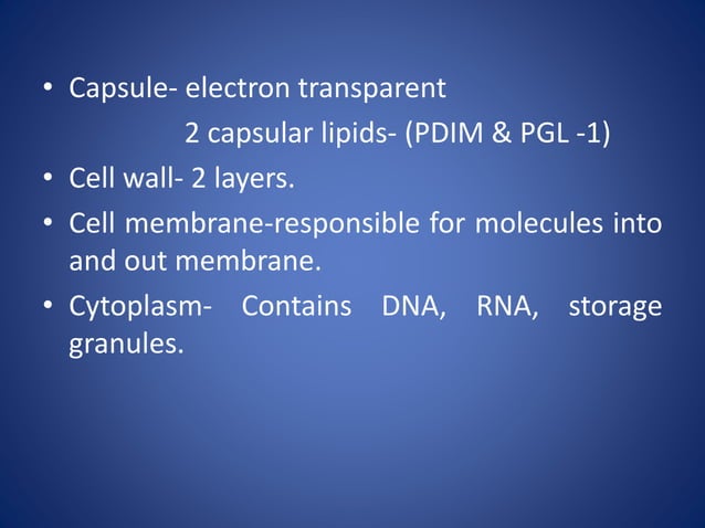 Structure of mycobacterium leprae | PPTX | Biological Sciences | Science
