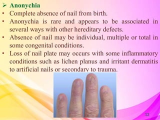 Structure of nail and diseases | PPTX