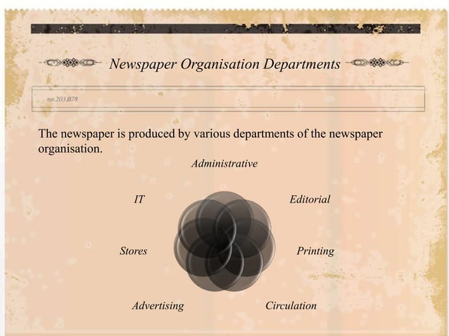 Structure of Newspaper Organisation | PPTX | Business and Finance