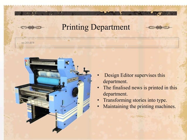 Structure of Newspaper Organisation | PPTX | Business and Finance