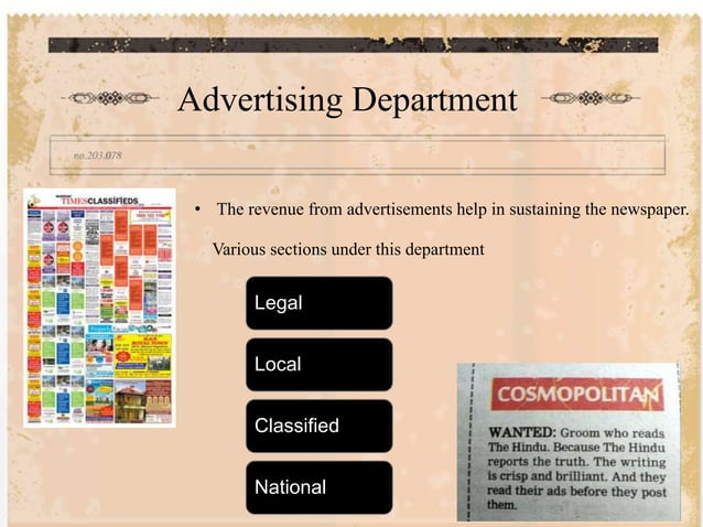 Structure of Newspaper Organisation | PPTX | Business and Finance