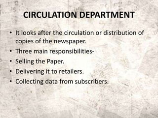 Structure of newspaper organization | PPTX