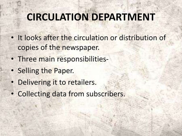 Structure of newspaper organization | PPTX