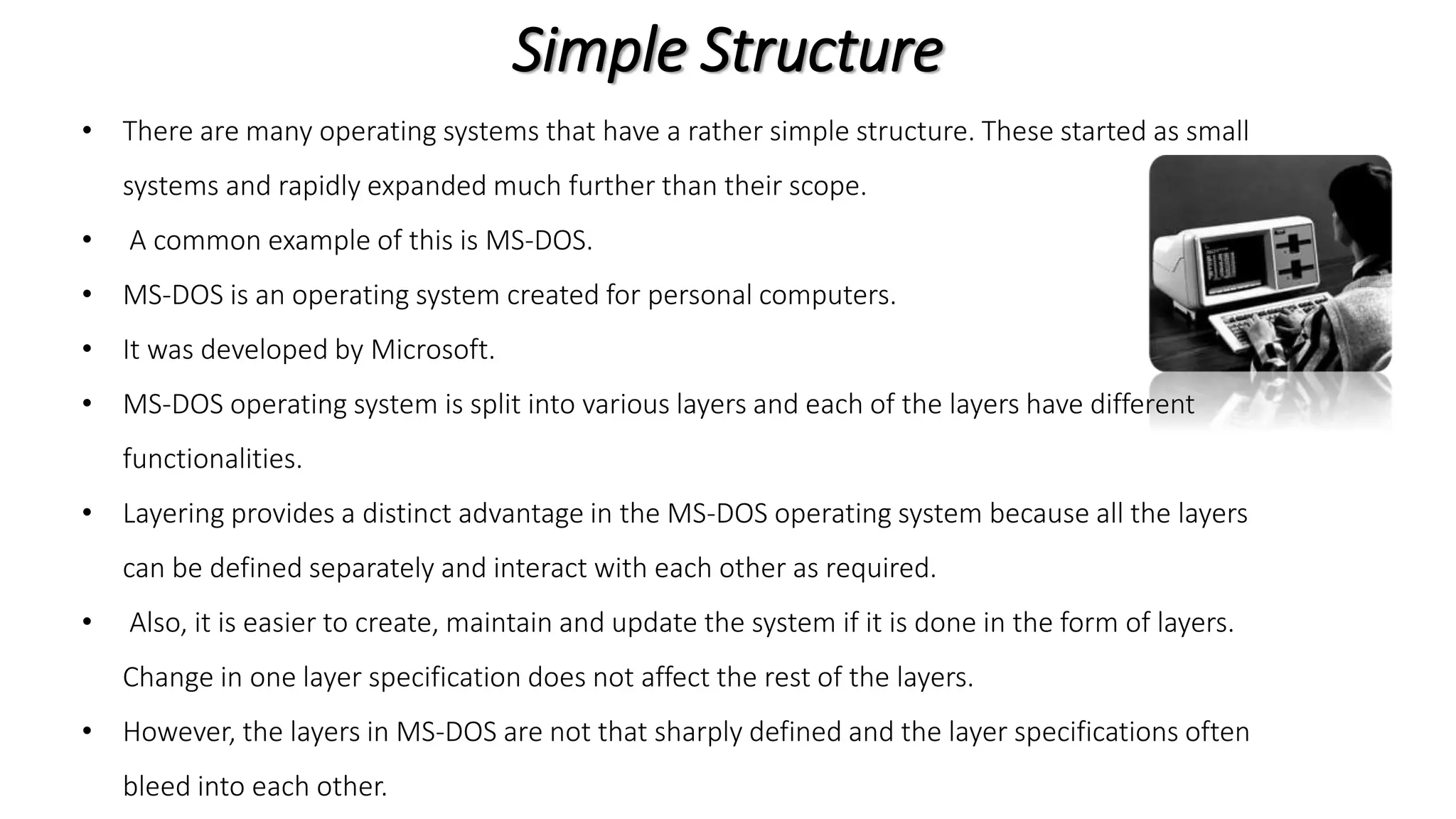 Structure of operating system | PPTX