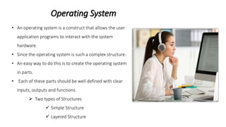 Structure of operating system | PPTX