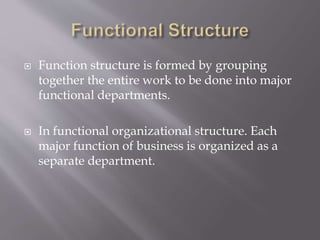 Structure of organisation | PPT