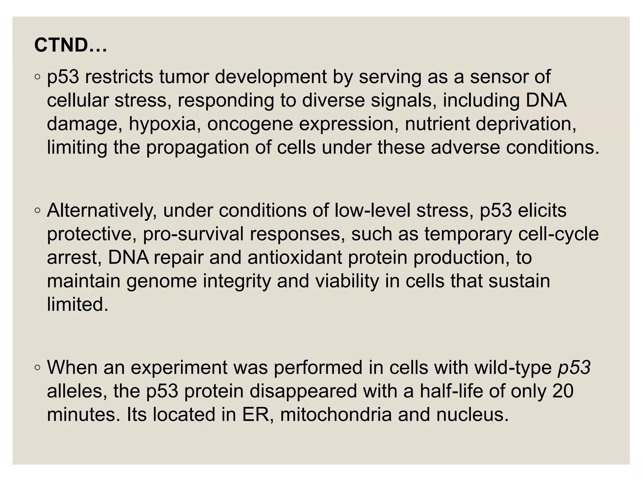 Structure of p53 protein | PPTX