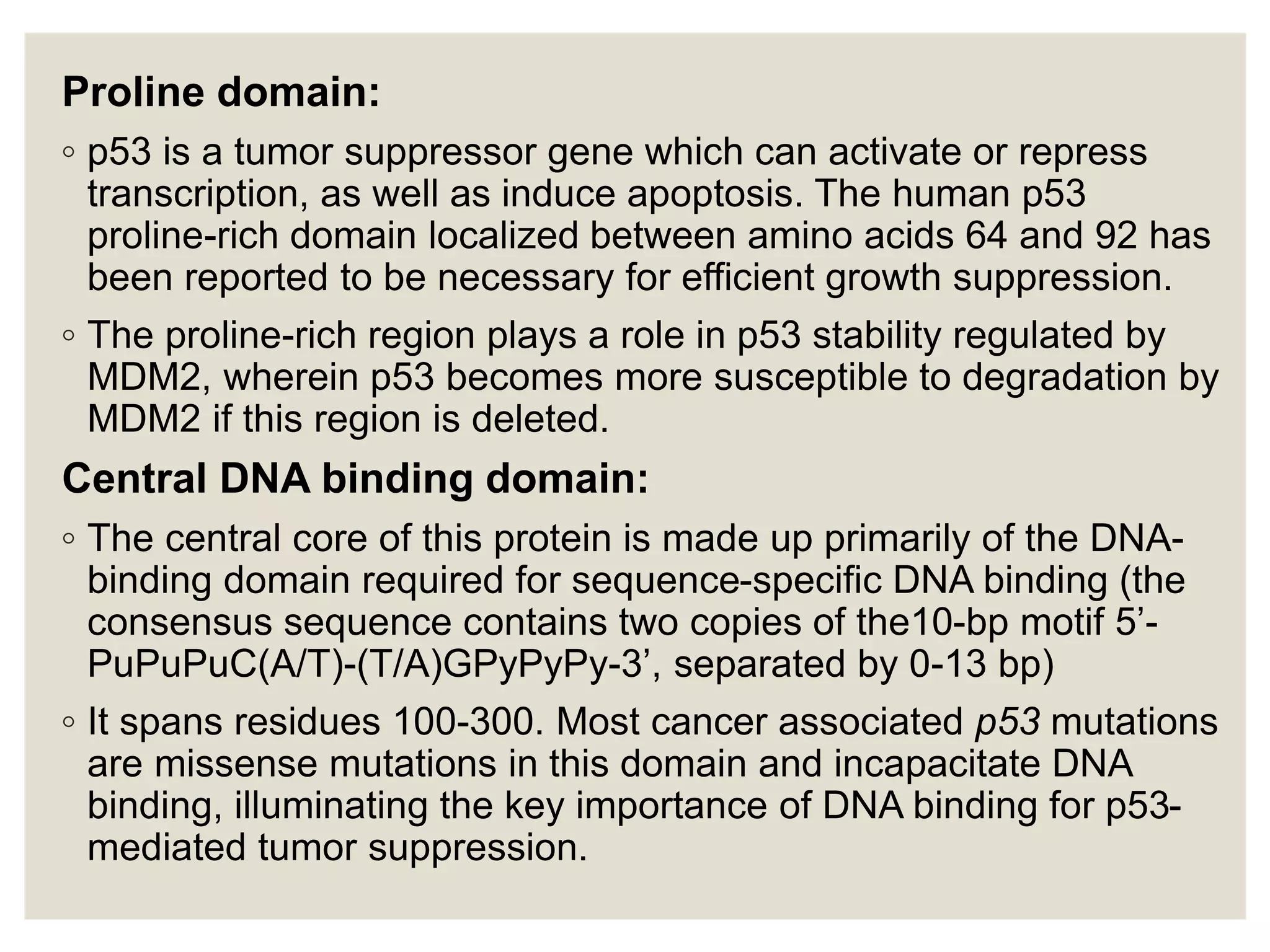 Structure of p53 protein | PPTX