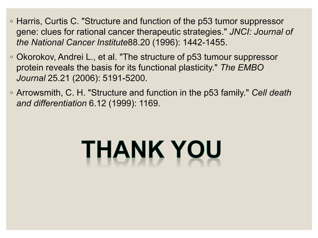 Structure of p53 protein | PPTX