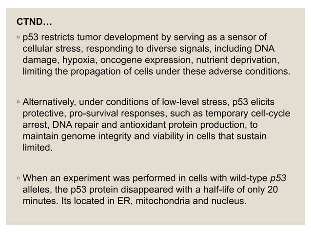 Structure of p53 protein | PPTX