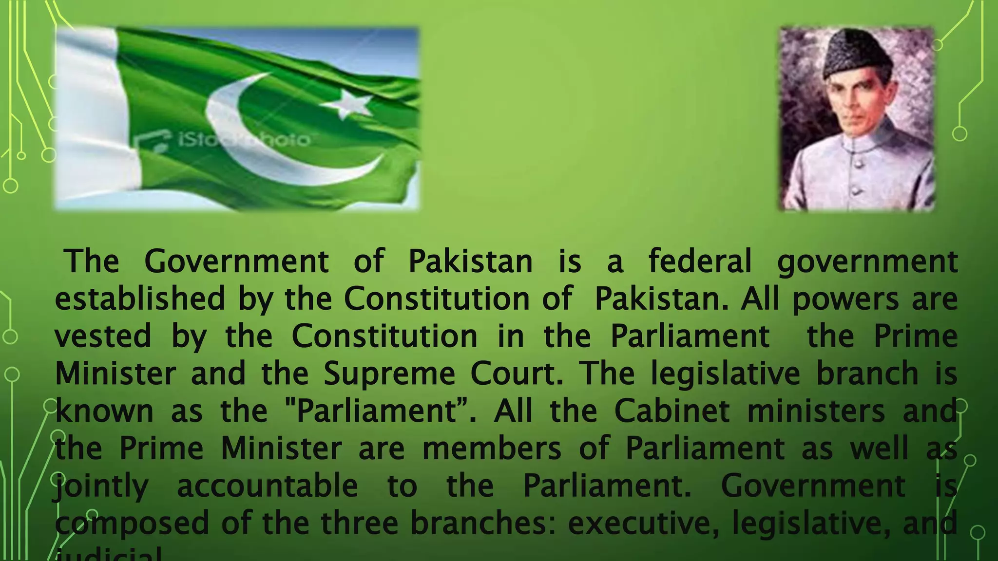 Structure of pakistani goverment | PPTX