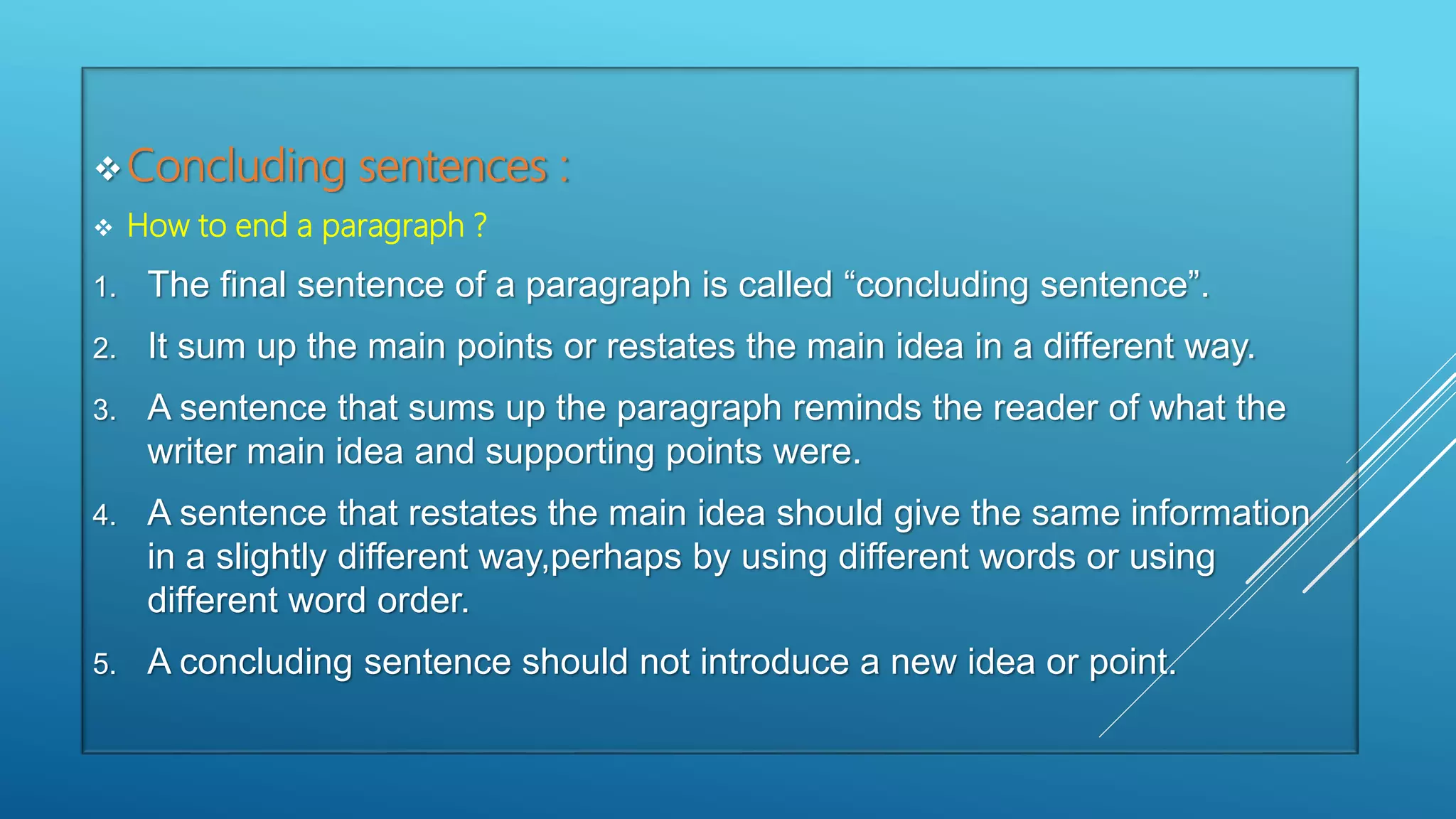 Structure of paragraph | PPTX