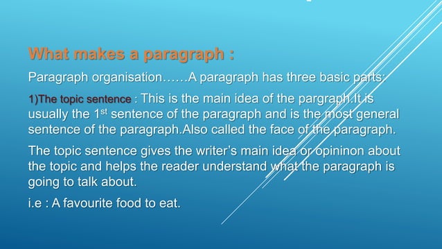Structure of paragraph | PPTX | Education