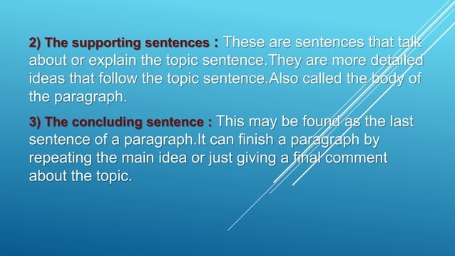 Structure of paragraph | PPTX | Education