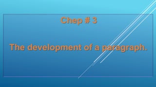 Structure of paragraph | PPTX