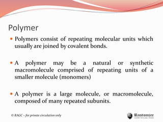 Structure of polumeric materials | PPT