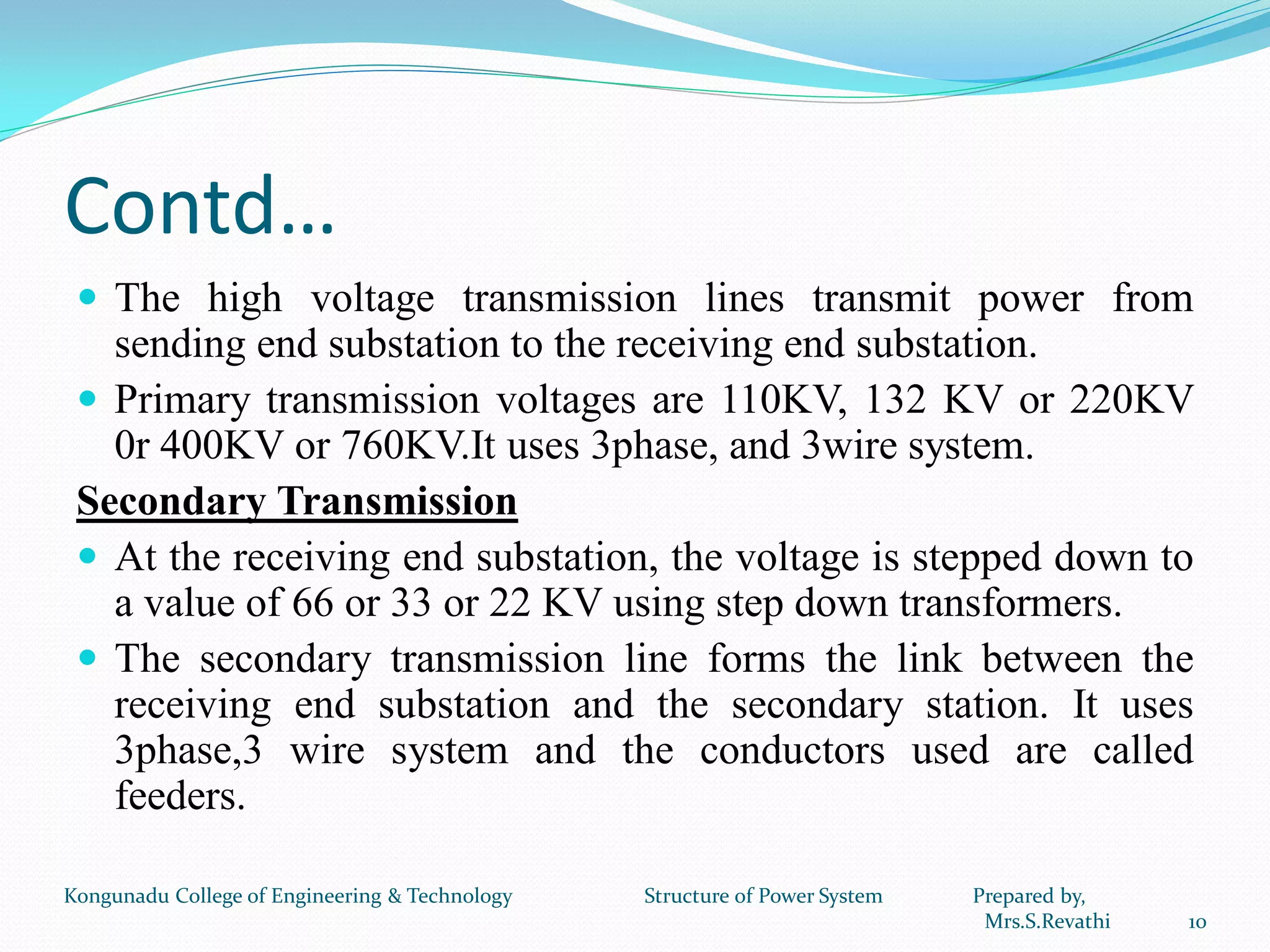 Structure of power system | PDF
