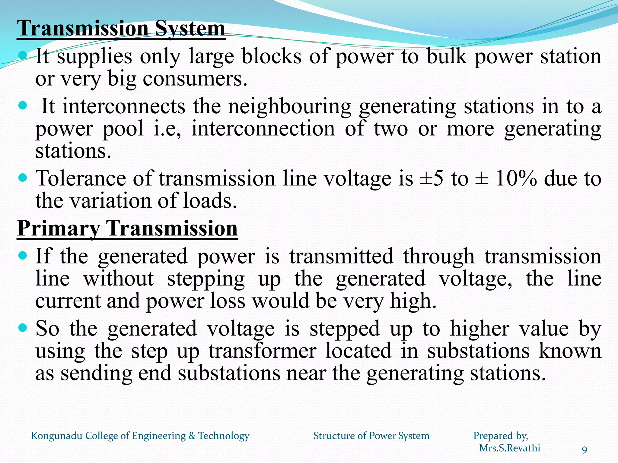 Structure of power system | PDF