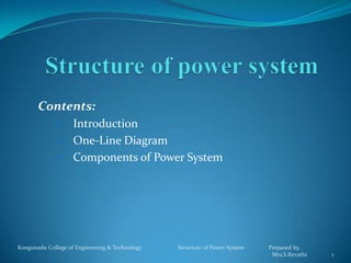 Structure of power system | PDF