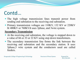 Structure of power system | PDF