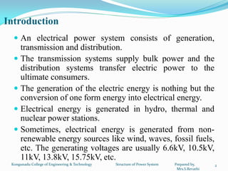 Structure of power system | PDF