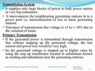 Structure of power system | PDF