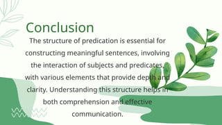 Structure of Predication (A Report in Grammatical Structure of English ...