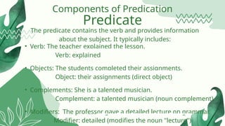 Structure of Predication (A Report in Grammatical Structure of English ...