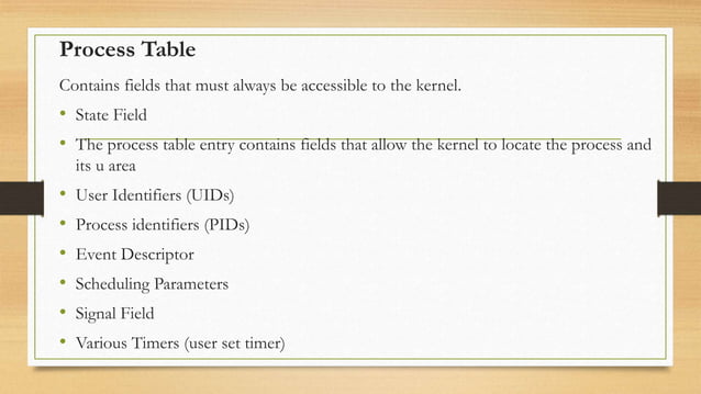 Structure of processes ppt | PPTX | Operating Systems | Computer ...