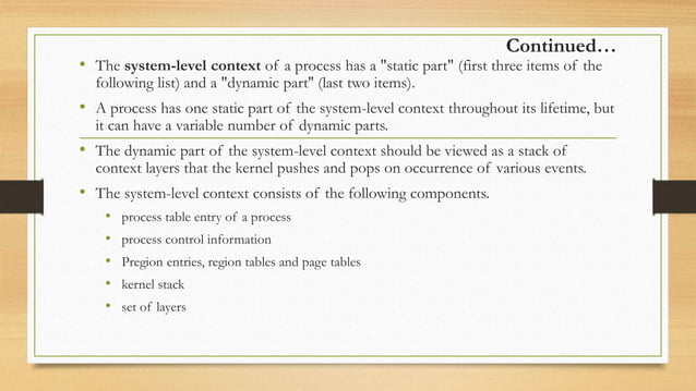 Structure of processes ppt | PPTX | Operating Systems | Computer ...