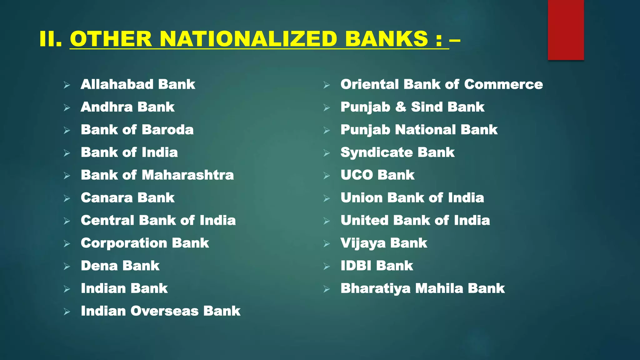 Structure of Commercial Banks | PPT