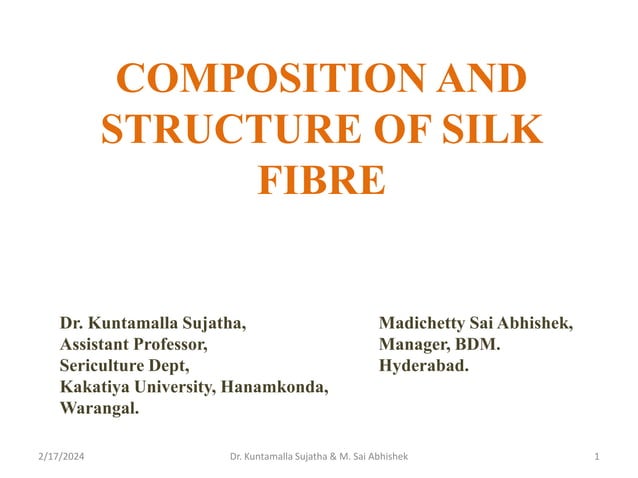 Structure of silk fiber.pptx