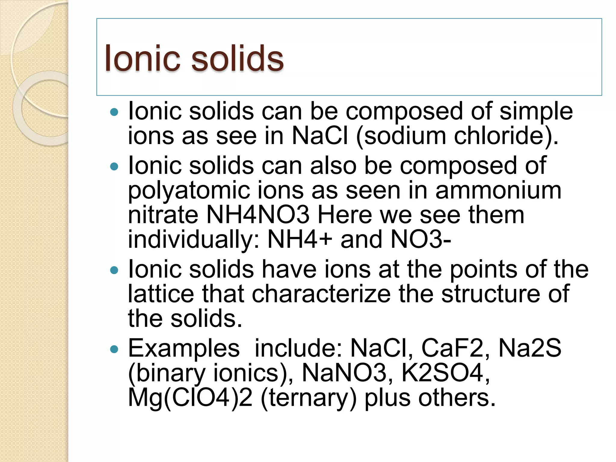 Structure of solids | PPTX