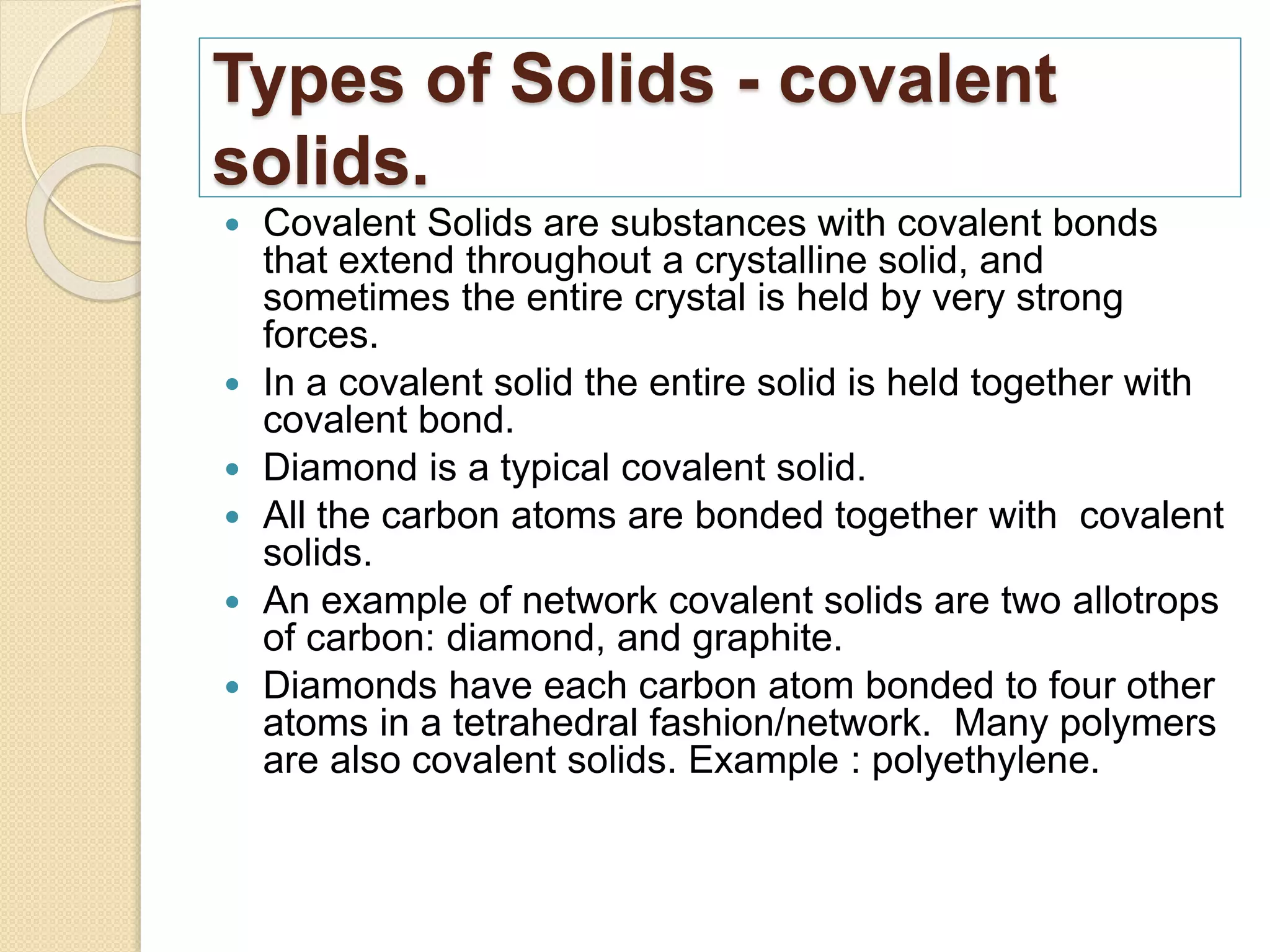 Structure of solids | PPTX