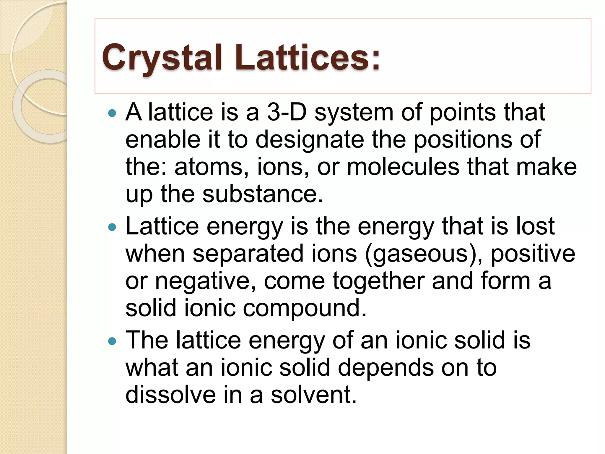 Structure of solids | PPTX