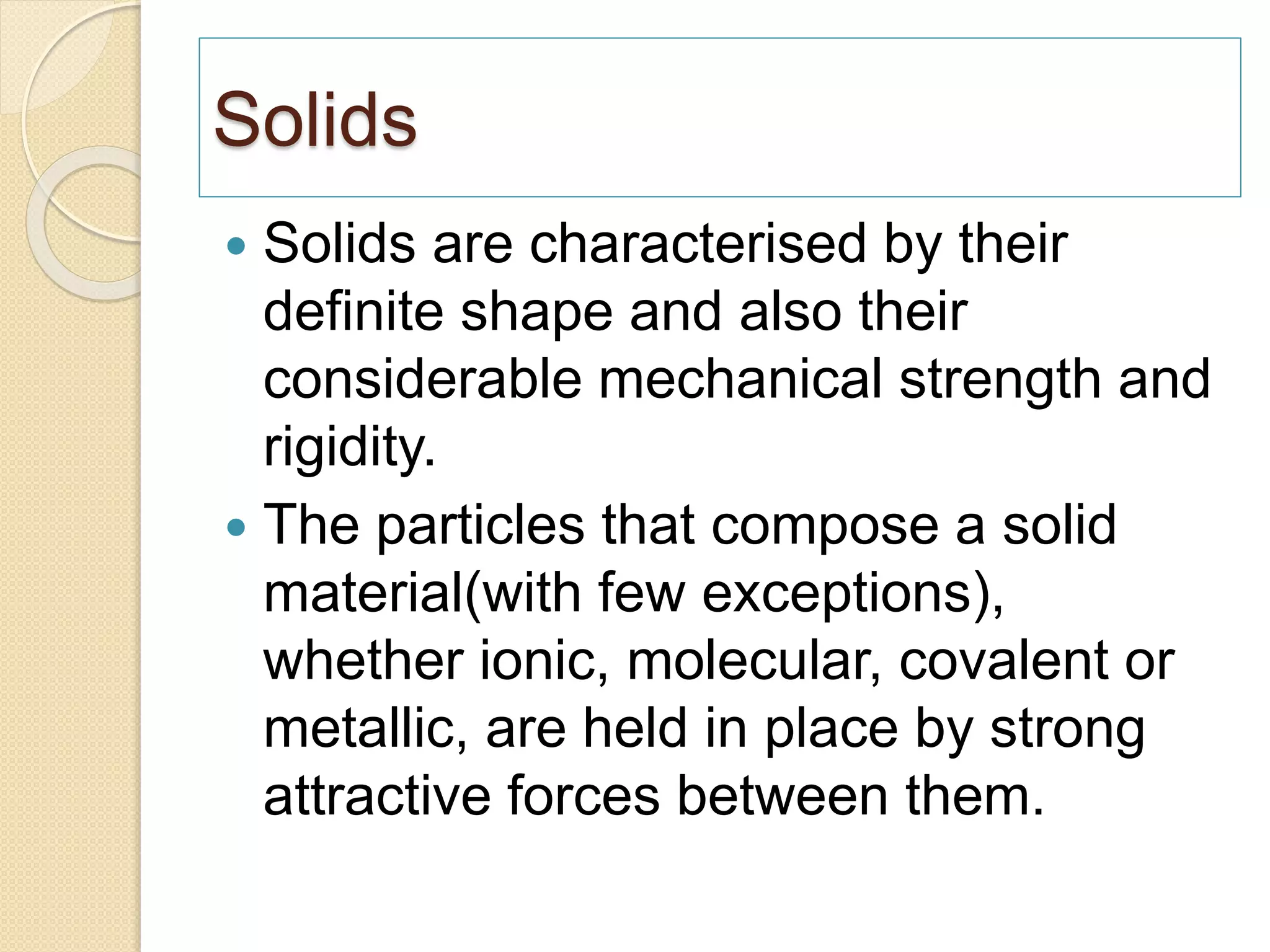 Structure of solids | PPTX