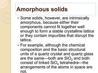 Structure of solids | PPTX