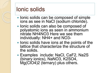 Structure of solids | PPTX