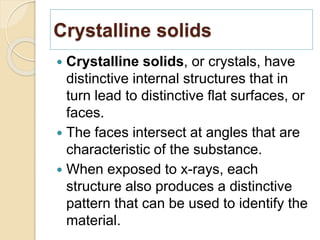 Structure of solids | PPTX