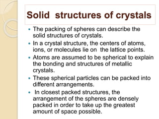 Solid Molecules Structure