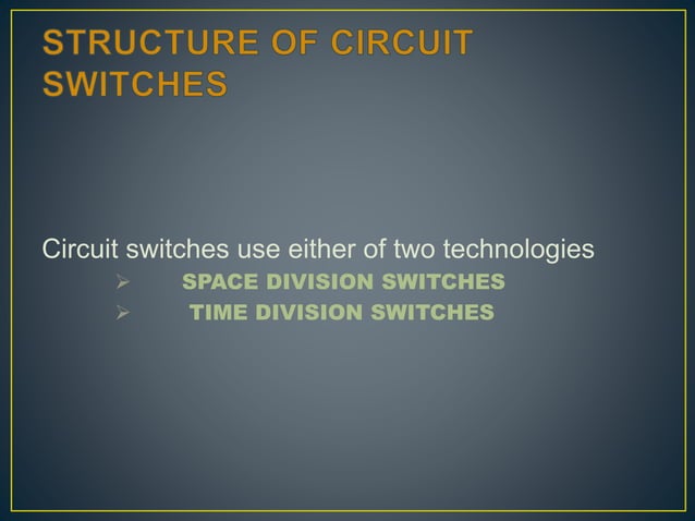 Structure of switches