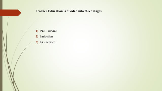 Structure of teacher education – levels and types | PPTX