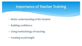 Structure of teacher education new | PPT